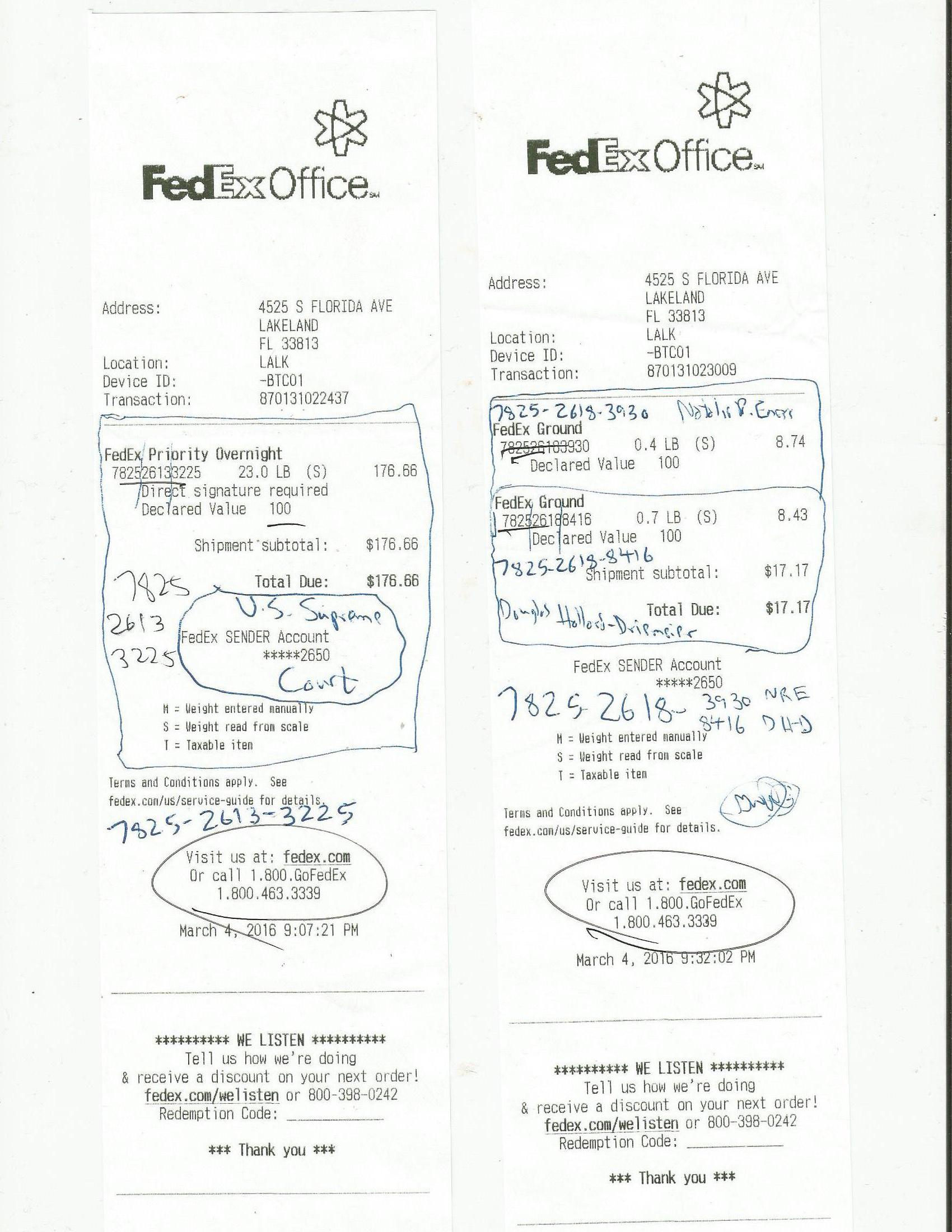 Insured mail receipt tracking - jordpp